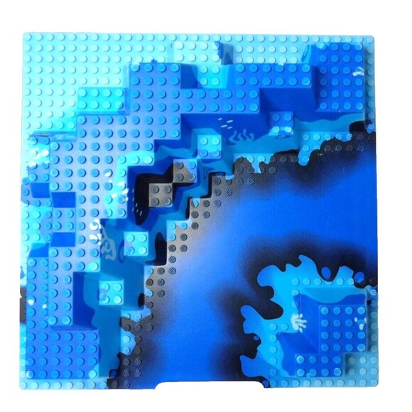 Lego | Toys | Lego Raised Baseplate Canyon Blue Underwater Ocean Sea ...